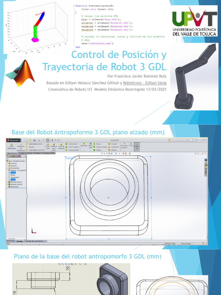 Control de Posición U3 13032025 | PDF | Robot | Robótica
