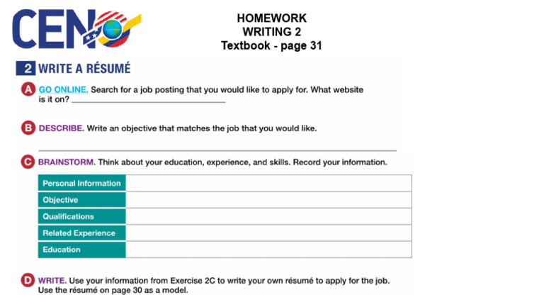 Writing 2 Homework Assignment | PDF
