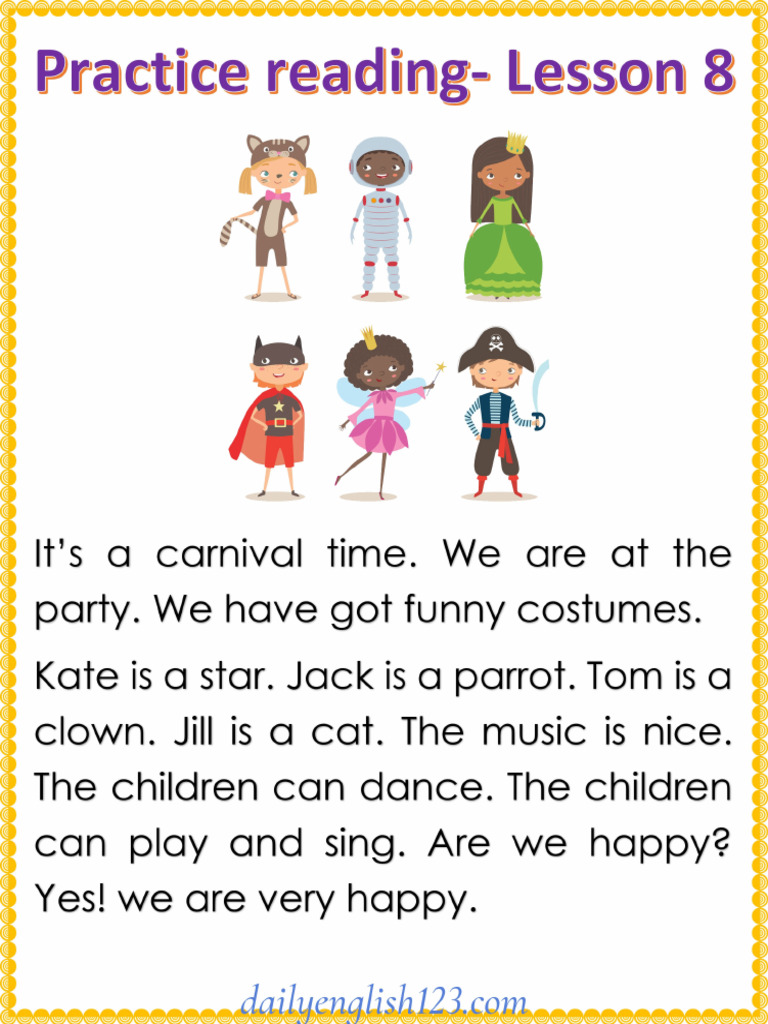 Practice Reading 8 | PDF