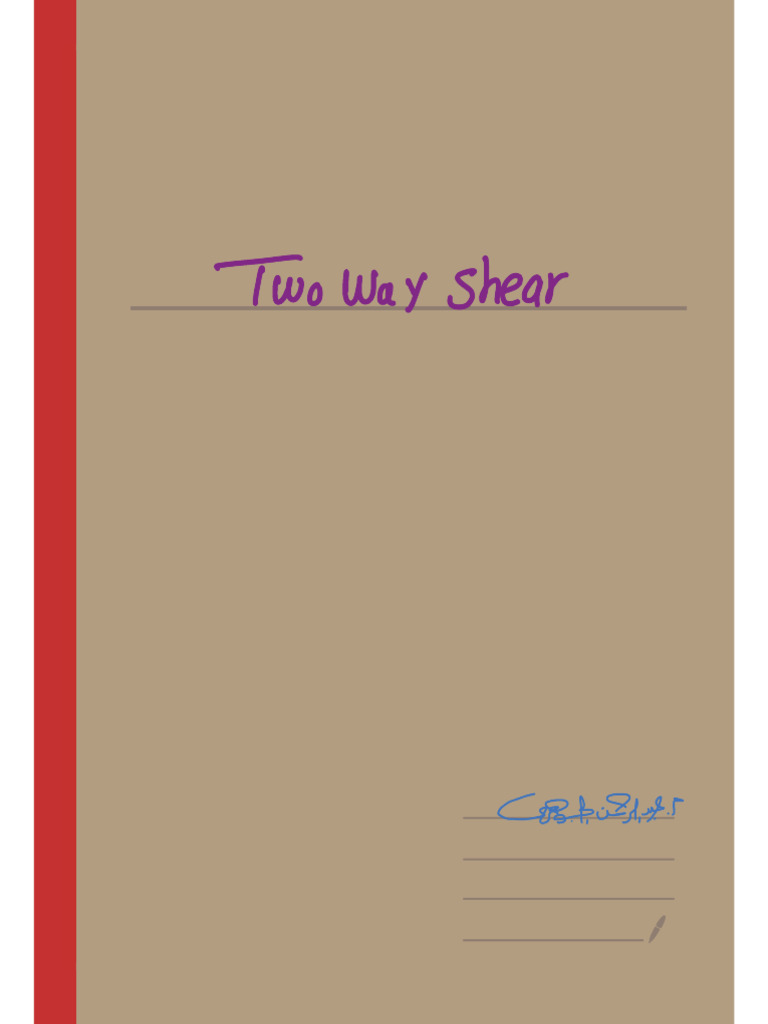 Two Way Shear ACI 318-19M by Eng A.elgohary | PDF