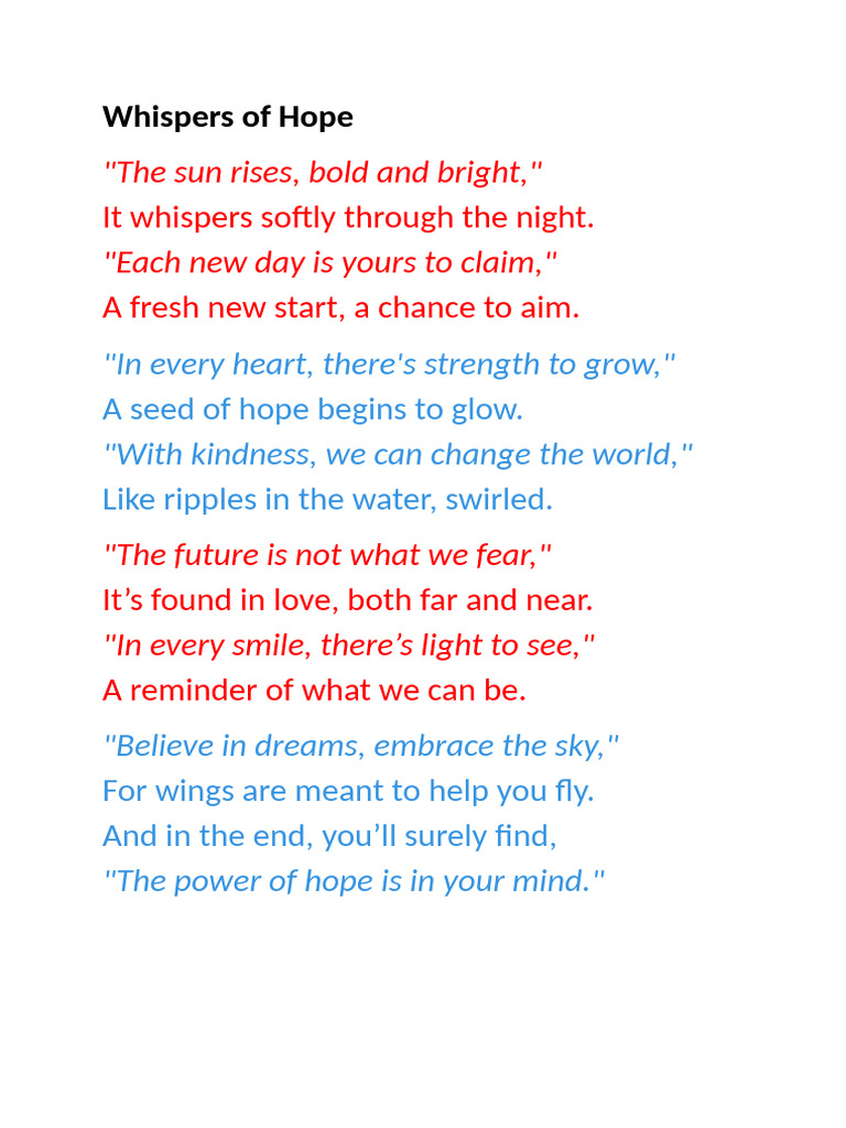 Poem | PDF