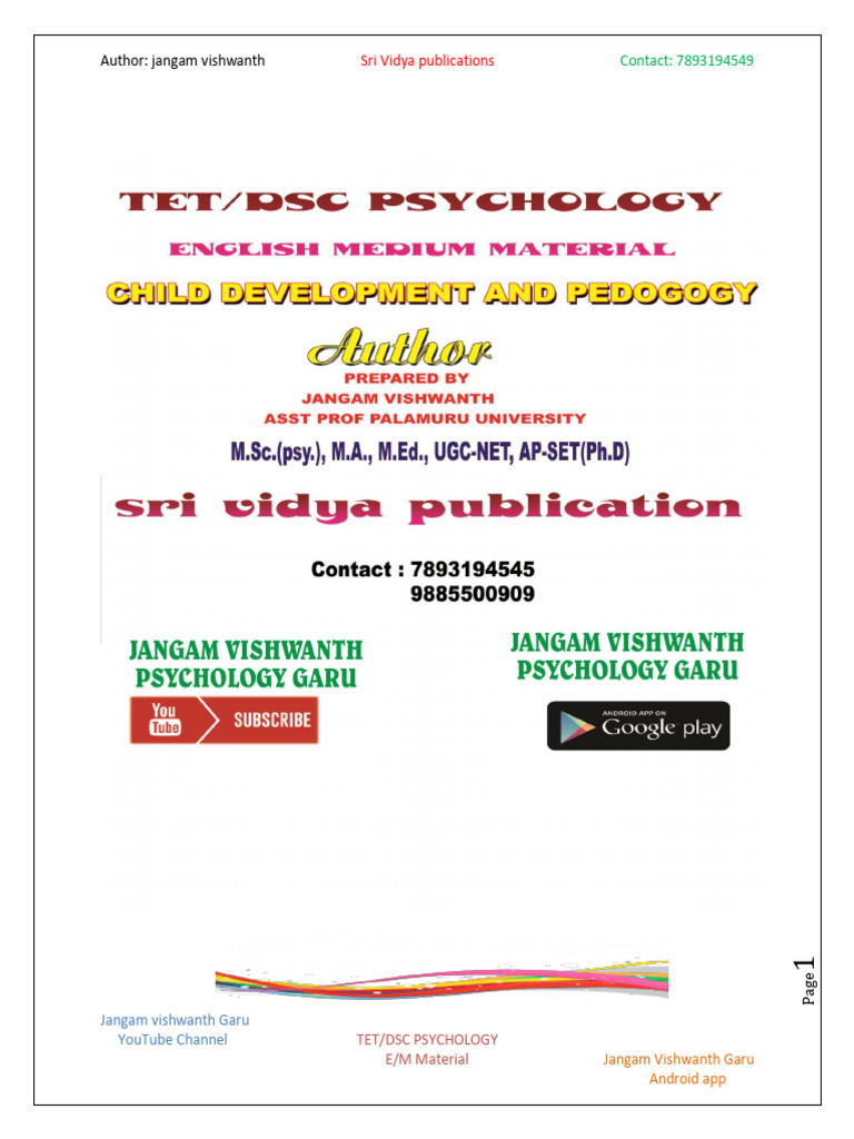Psycho EM Rev | PDF | Schema (Psychology) | Adolescence