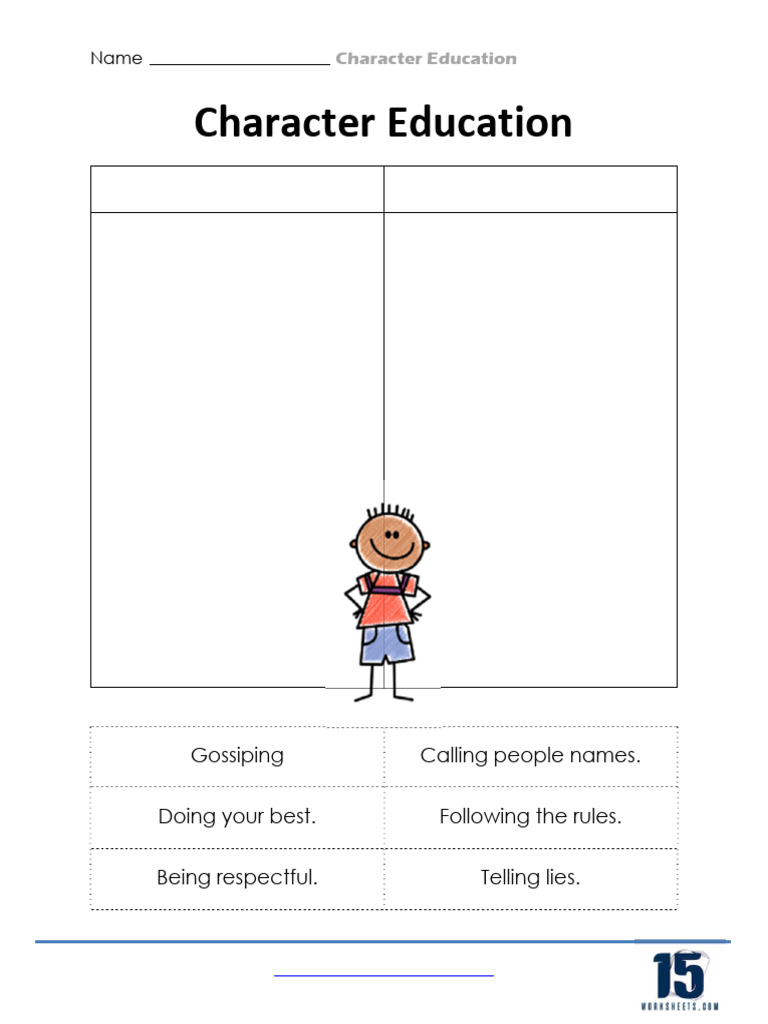 Character Education Sheet | PDF