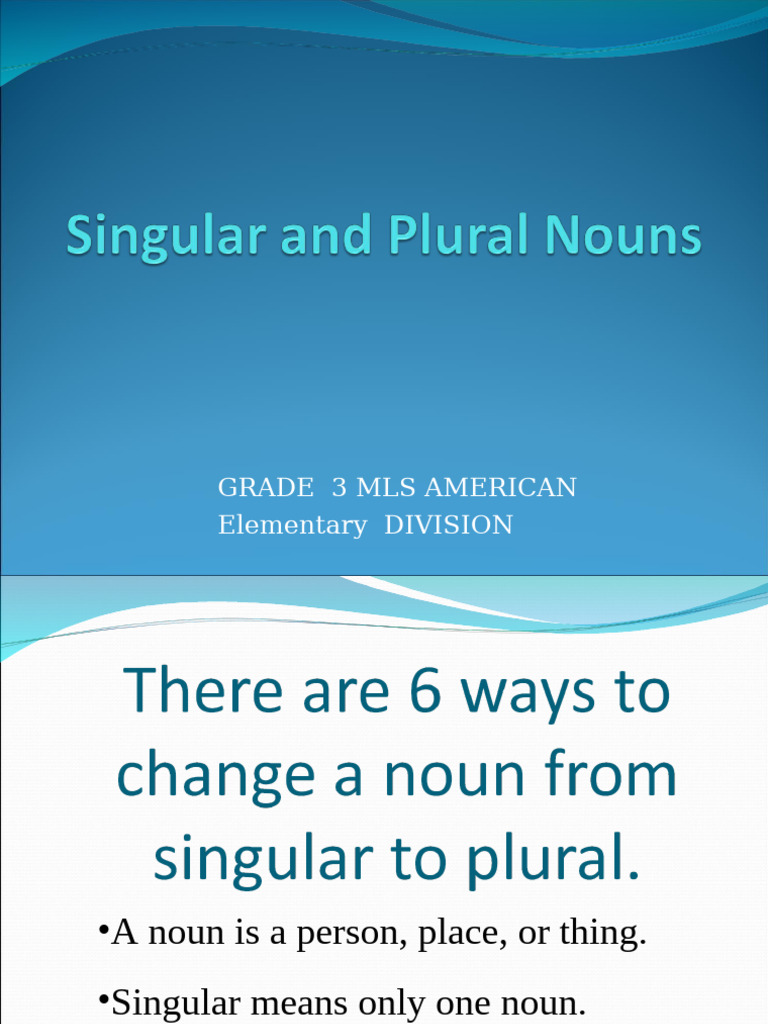 Noun Pluralization Rules for Kids | PDF