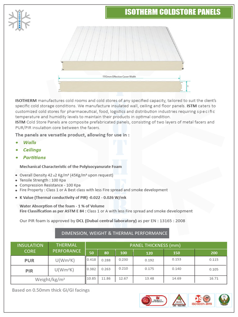 Isotherm Coldstore Panels | PDF | Building Engineering | Materials