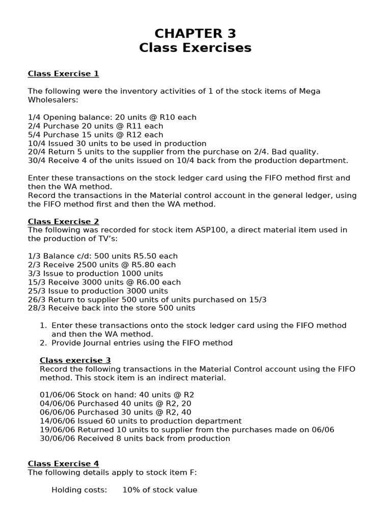 Handout Chapter 3 | PDF