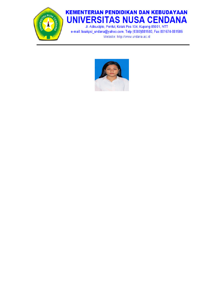 Biodata ukt undana | PDF