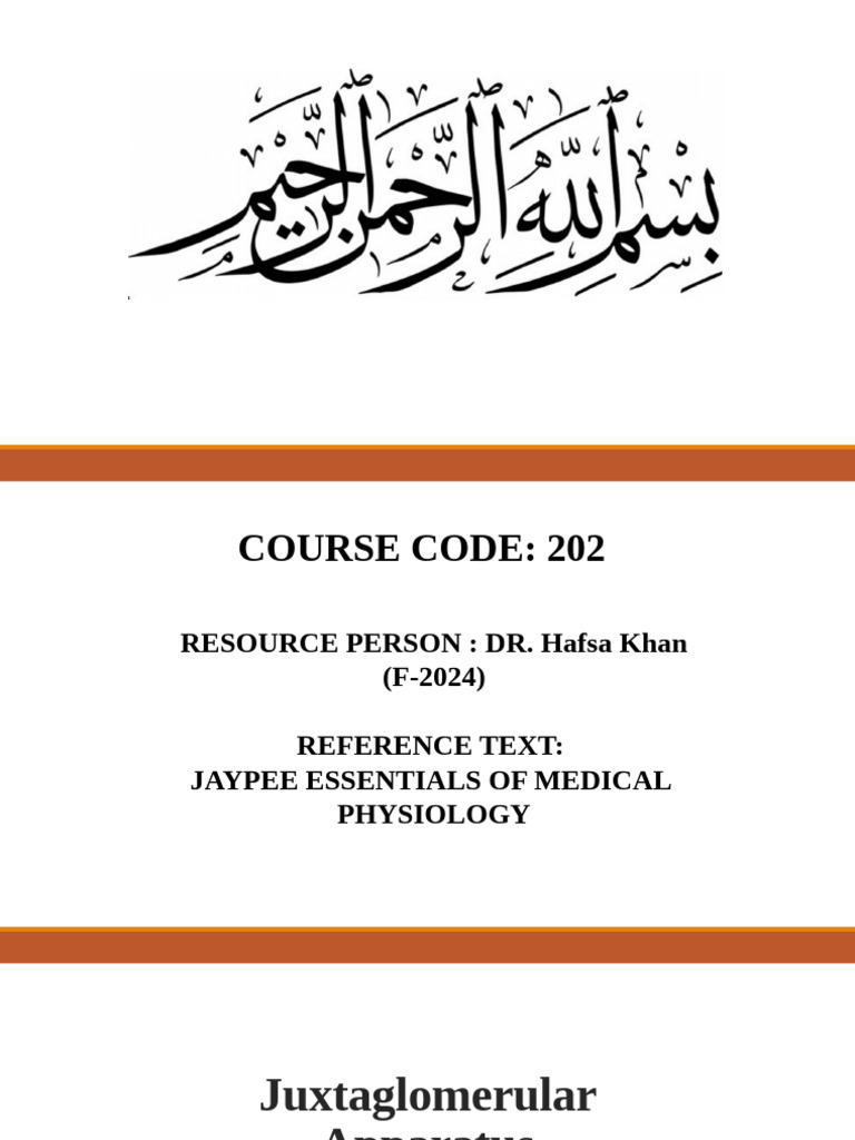 SHS.202 LEC.9-B (Renal Physiology Basic) | PDF | Kidney | Physiology