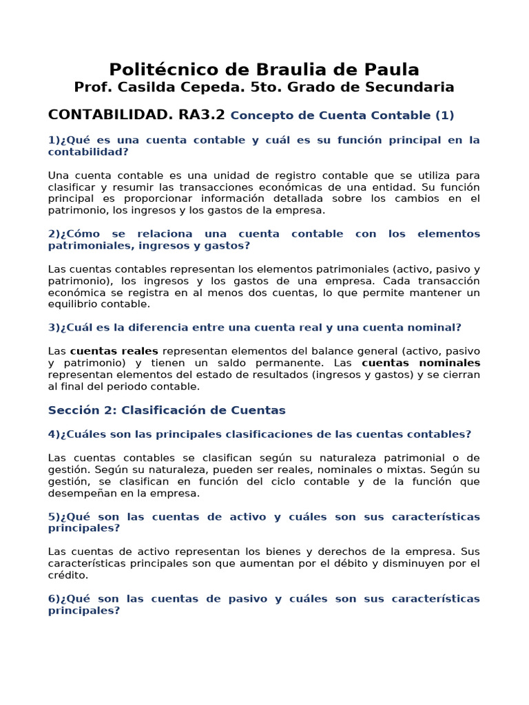 Contabilidad Ra3.2 | PDF | Contabilidad | Business