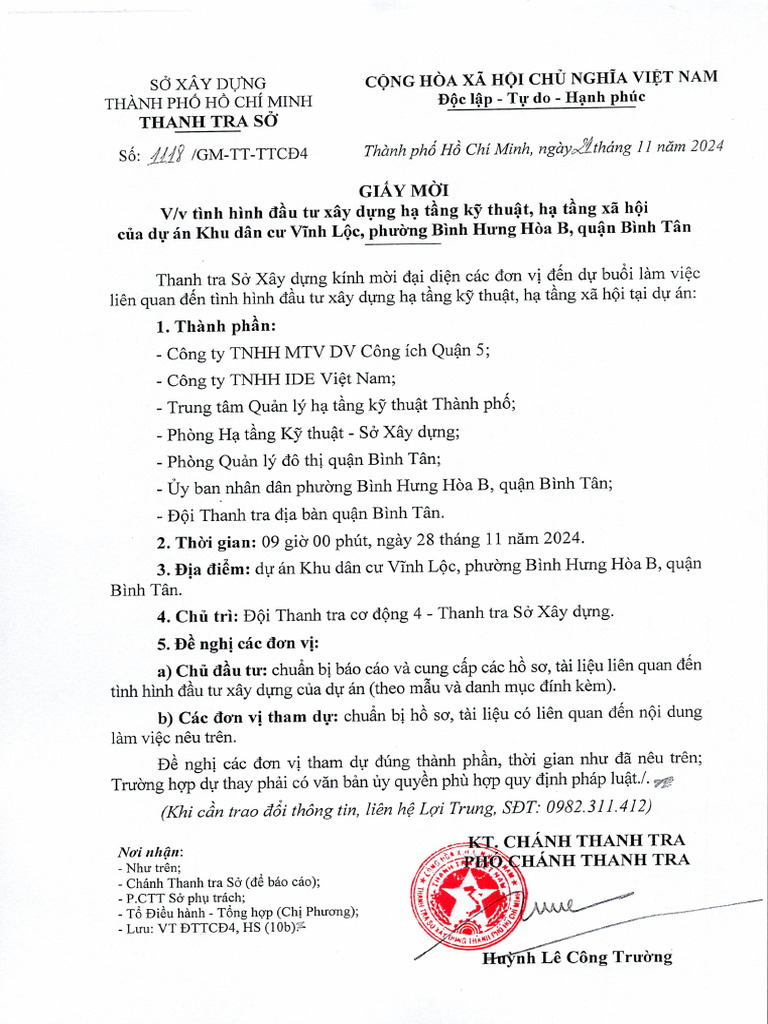 1118 KHC Vinh Loc, P.Binh Hung Hoa B | PDF