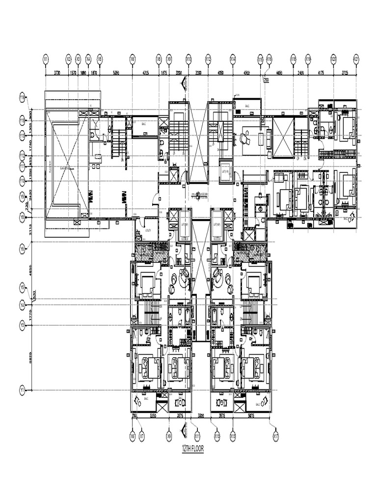 Block D 12TH Floor Plan | PDF