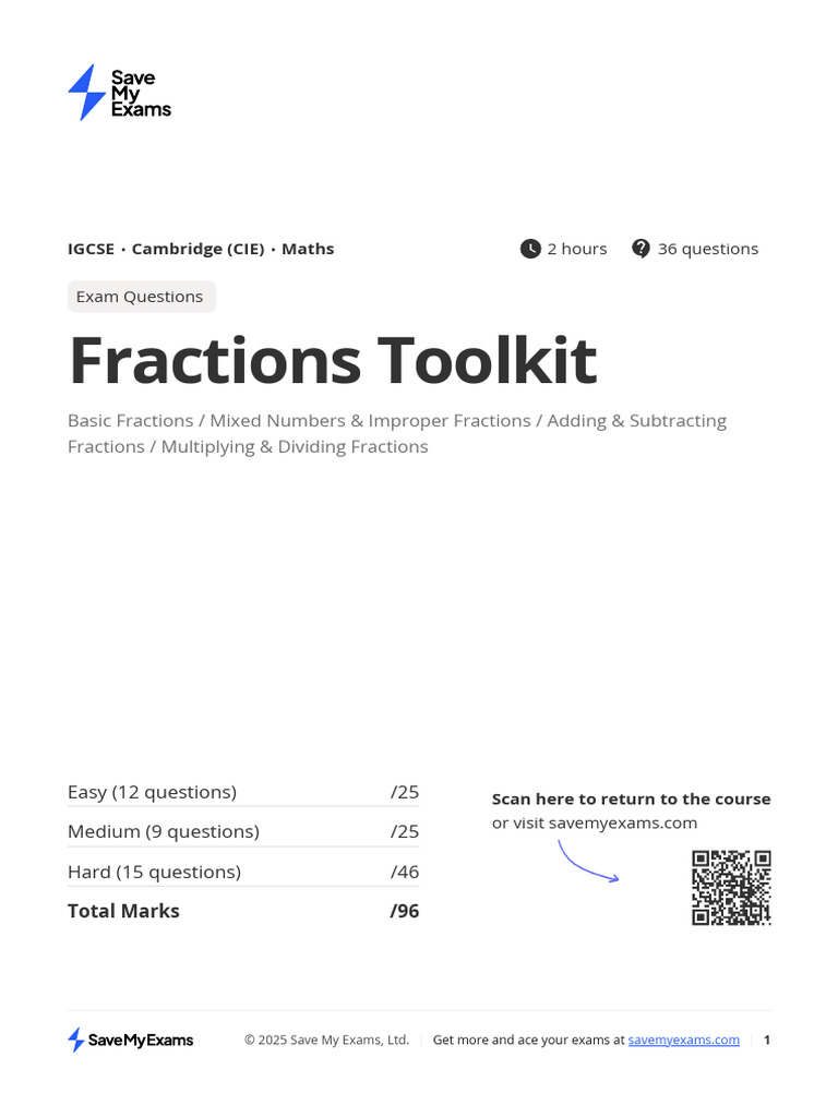Fractions Toolkit XNkphxPKgytYrq8S | PDF | Arithmetic | Numbers