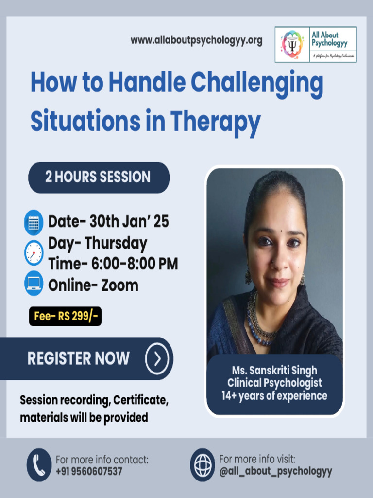 Managing Challenges in Therapy Sessions | PDF