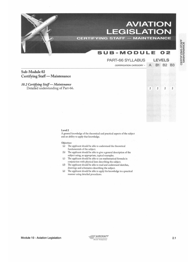 M10-2 Sub Module 2 Certifying Staff | PDF