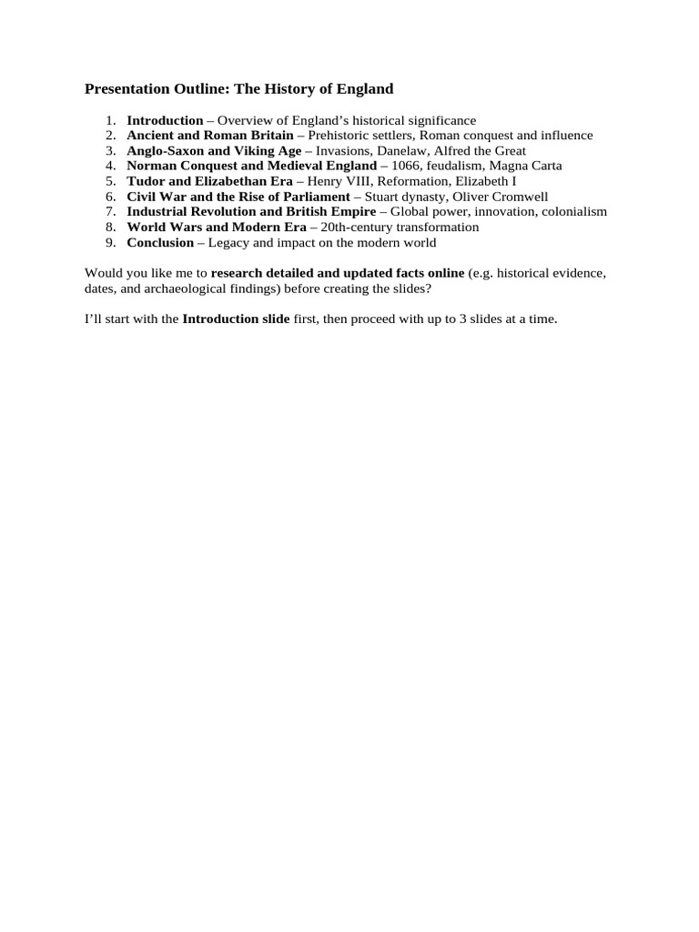 Presentation Outline | PDF