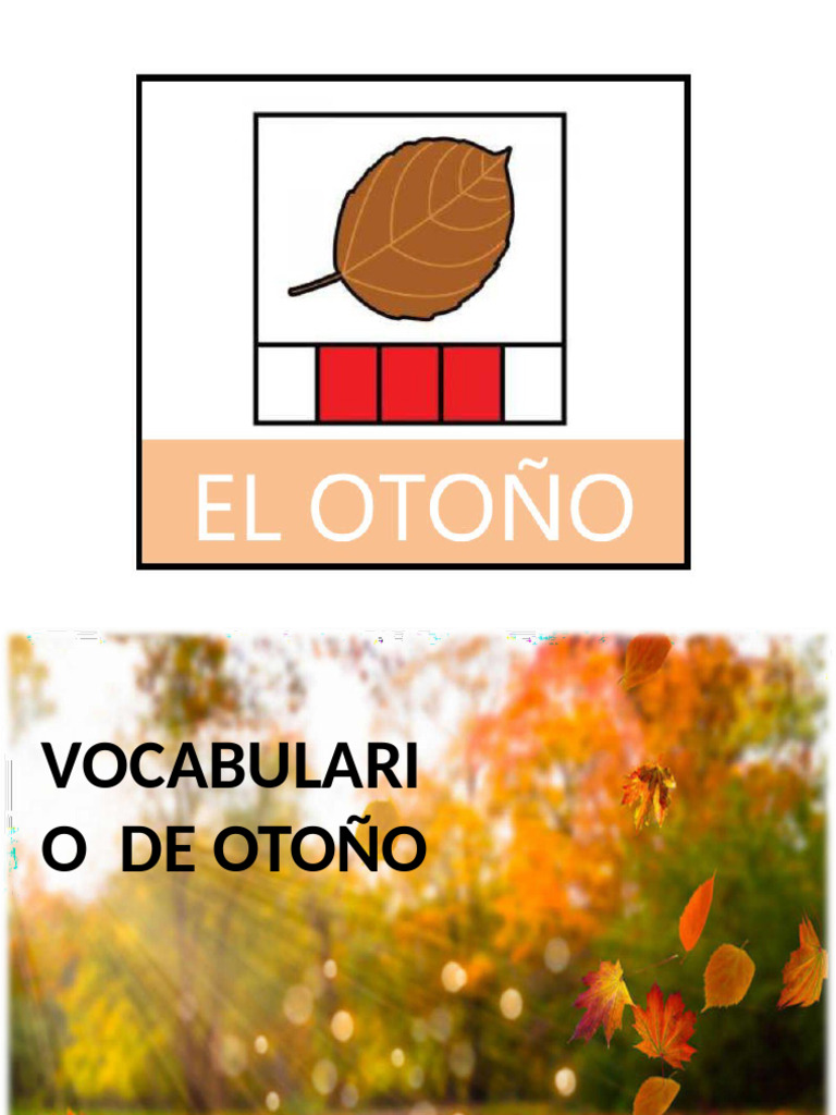 Vocabulario del Otoño | PDF