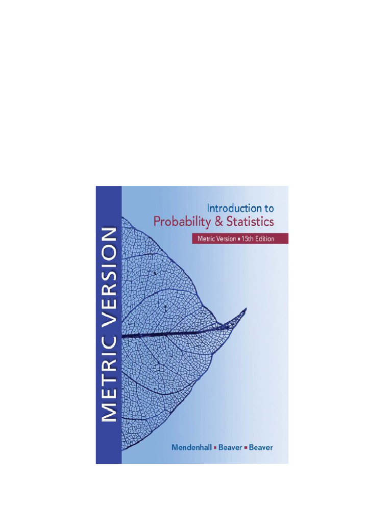 Introduction To Probability and Statistics - Metric Version, 15e 15th ...