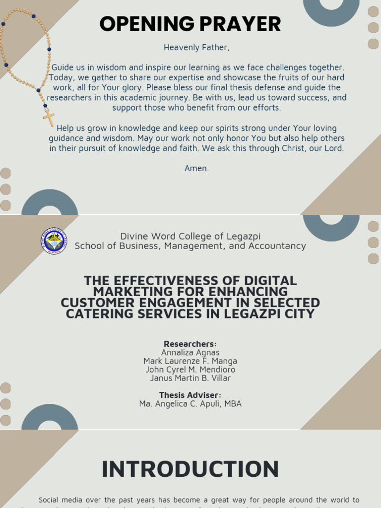 FINAL Thesis Final Oral Presentation 1 | PDF | Survey Methodology | Social Media