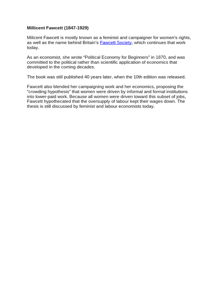 Millicent Fawcett | PDF