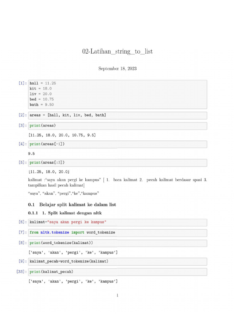 02-Latihan String To List-Up | PDF