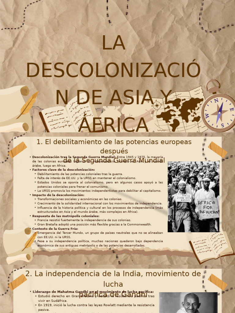 La Descolonización de Asia y África | PDF | Segregación racial | Descolonización