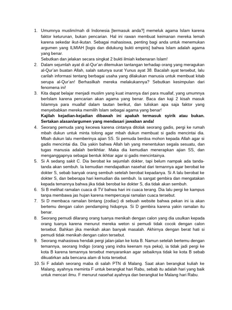 Umumnya Muslim-Mah Di Indonesia - Termasuk Anda | PDF