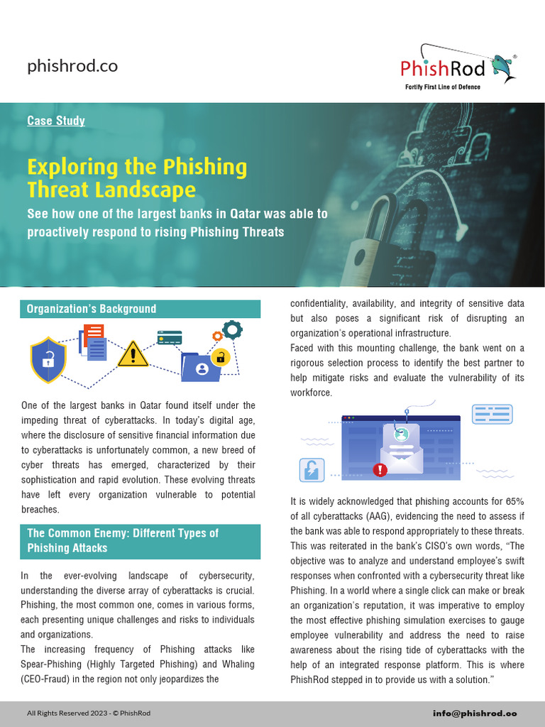 Banking Sector Qatar Case Study | PDF | Phishing | Security