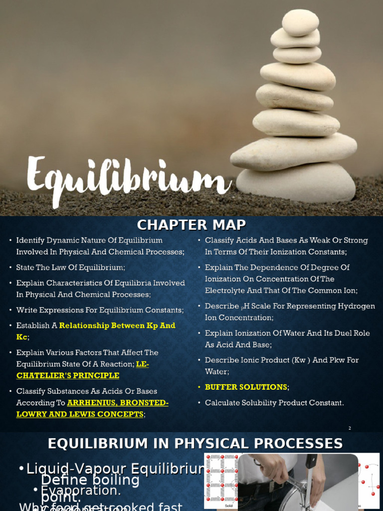 XI - EQUILIBRIUM - Class XI | PDF | Chemical Equilibrium | Physics