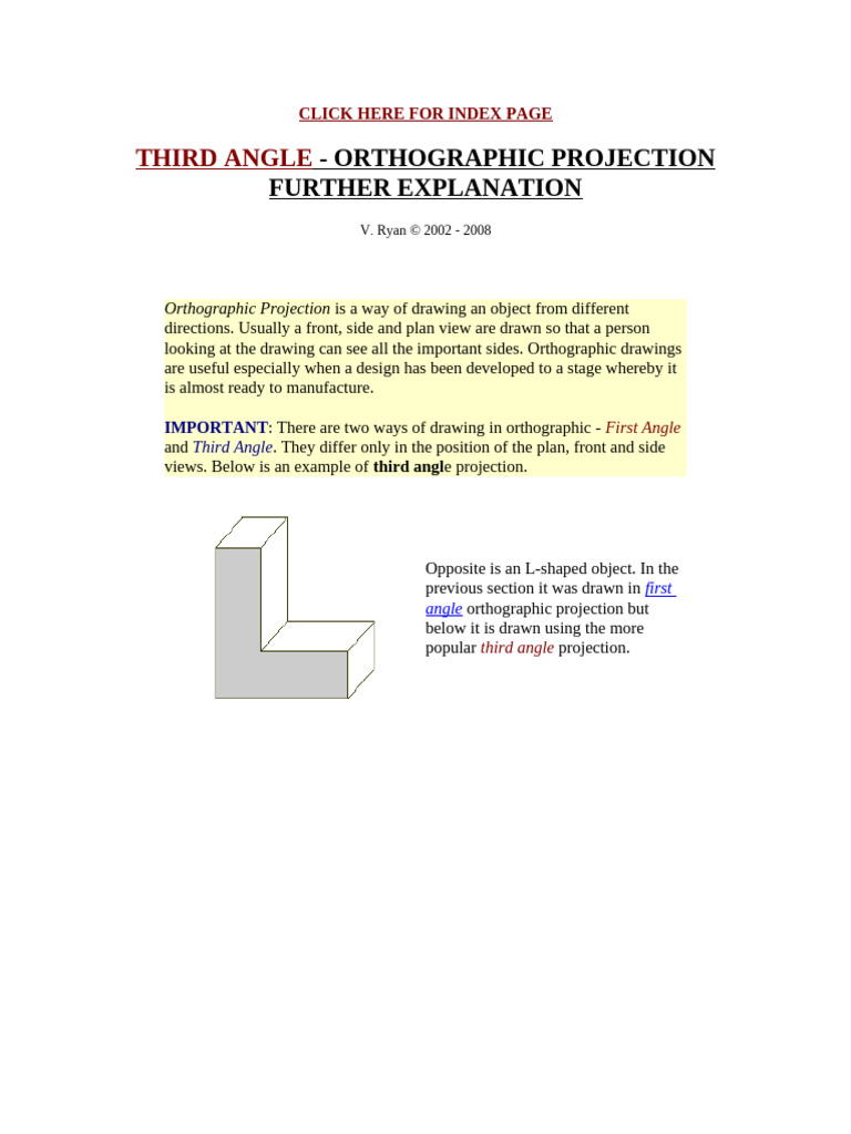 First Angle Third Angle | PDF