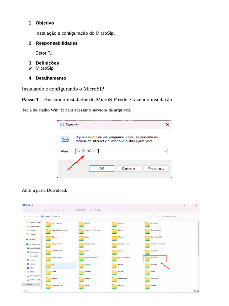 Instalando e Configurando MicroSIP | PDF