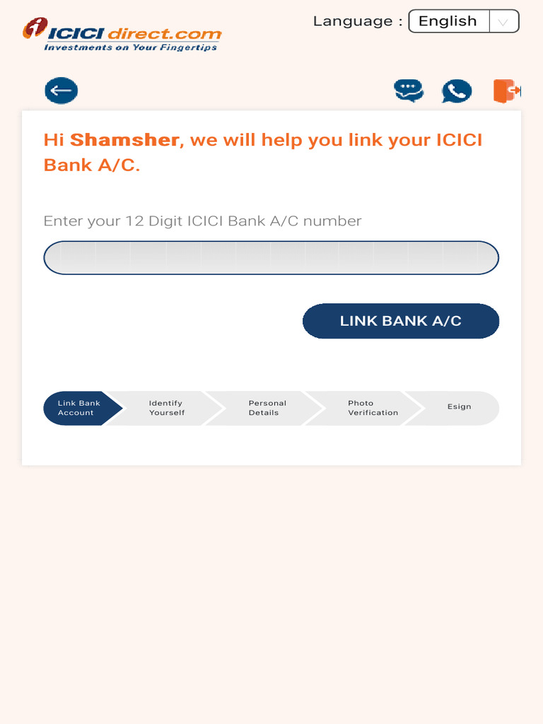 Link Your ICICI Bank Account Online | PDF