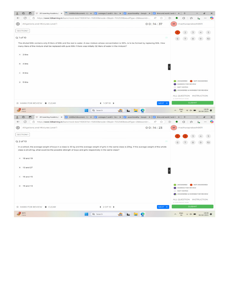 Alligation Mixture | PDF