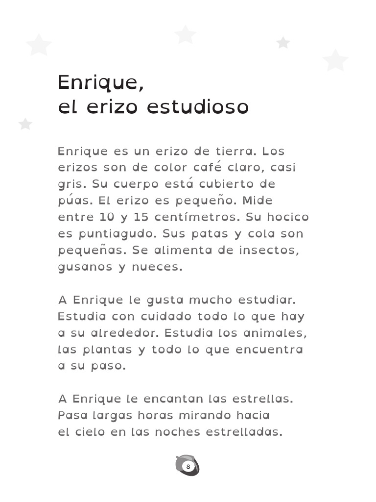 Enrique El Erizo Curioso Y Estudioso Pdf