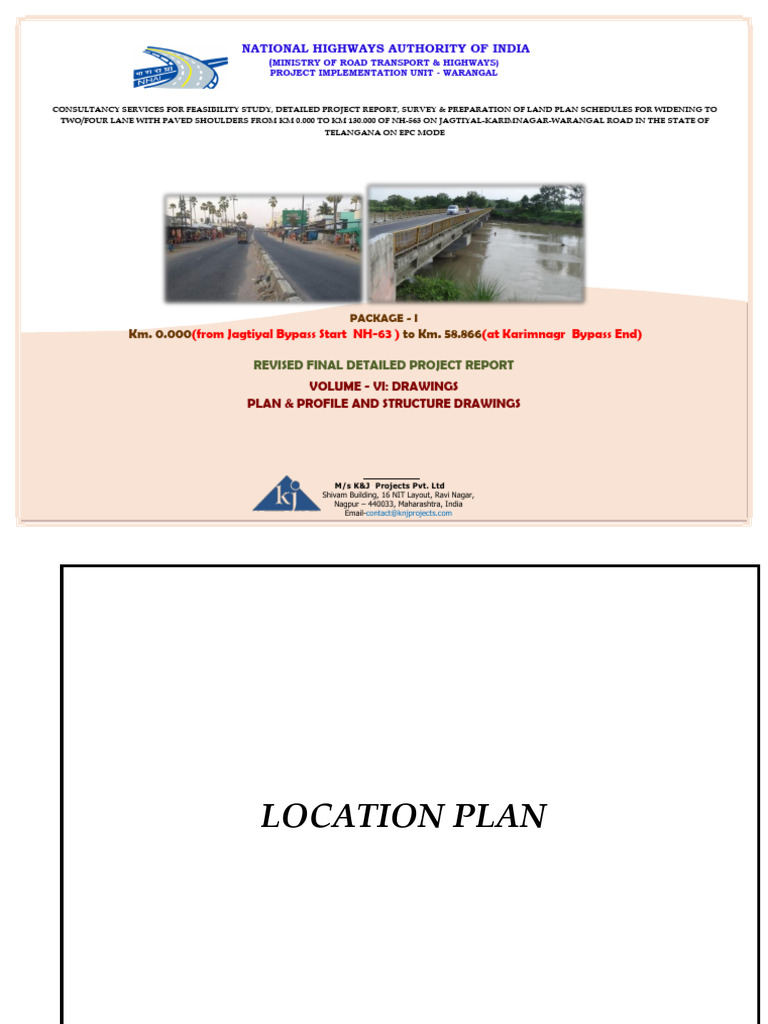 NH-563 Widening Project Report | PDF | Transport | Road
