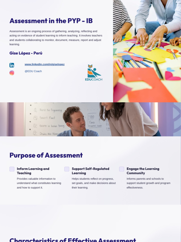 Assessment in The PYP IB | PDF | Educational Assessment | Learning