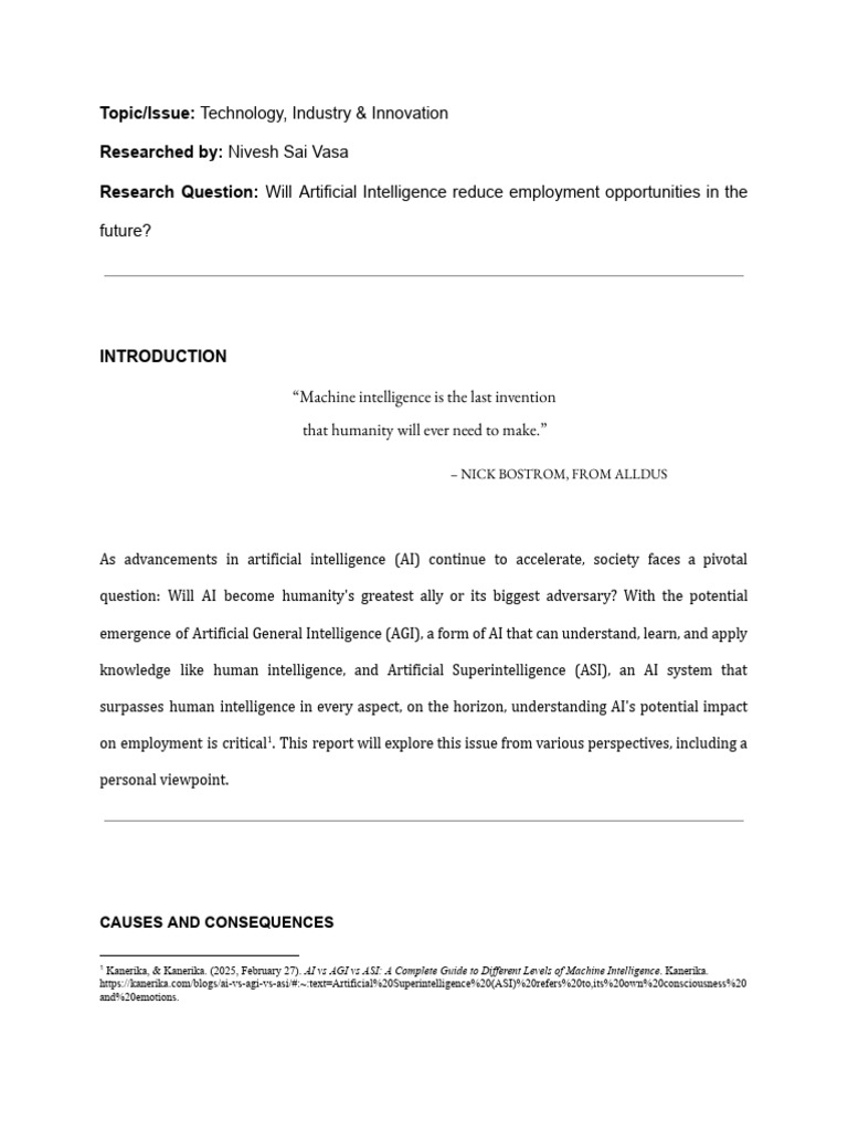Nivesh Sai Vasa GP Report | PDF | Artificial Intelligence | Intelligence (AI) & Semantics