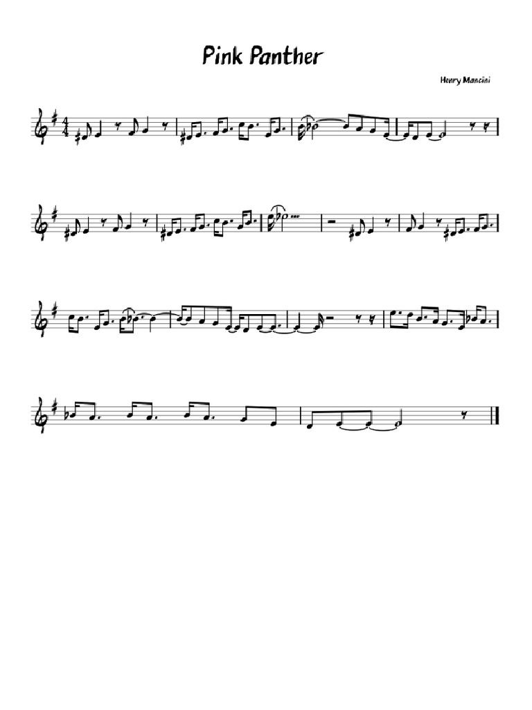Pink panther | PDF