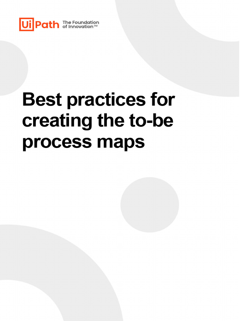 BestPracticesforCreatingtheto Beprocessmaps | PDF