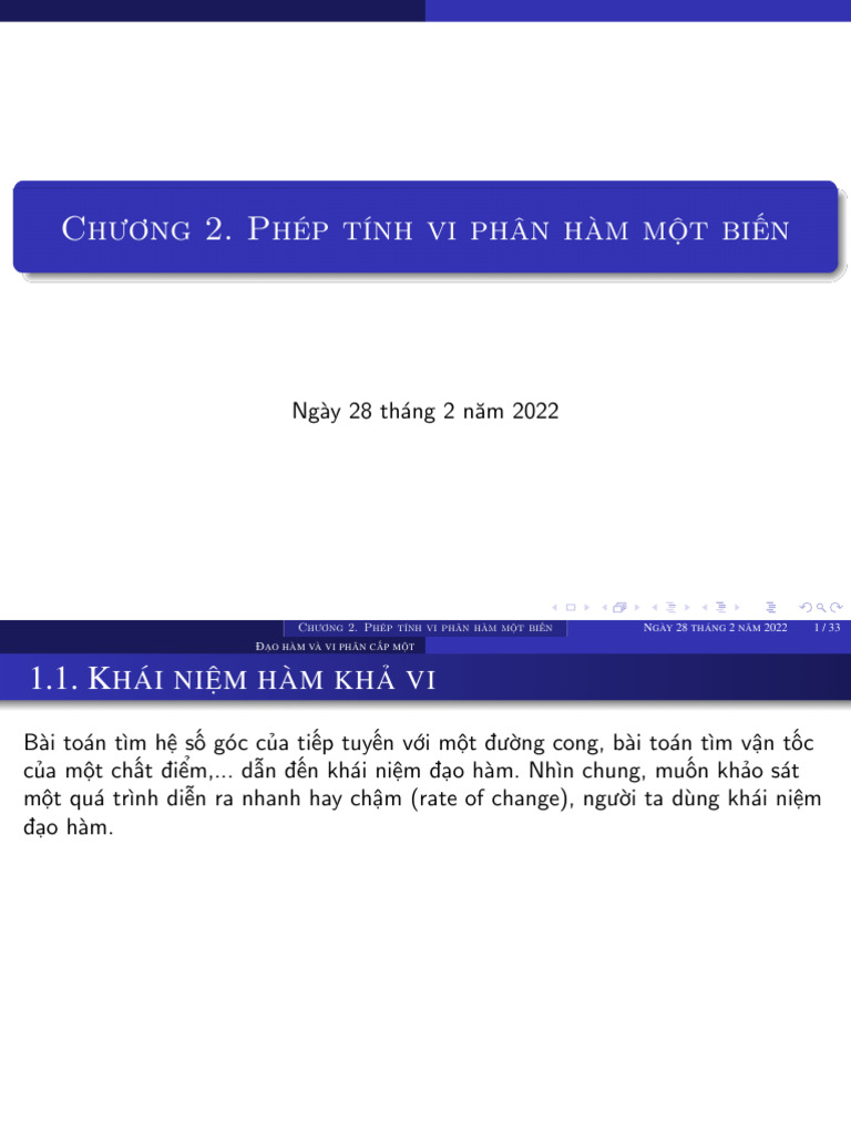 Chuong2 Dao Ham | PDF