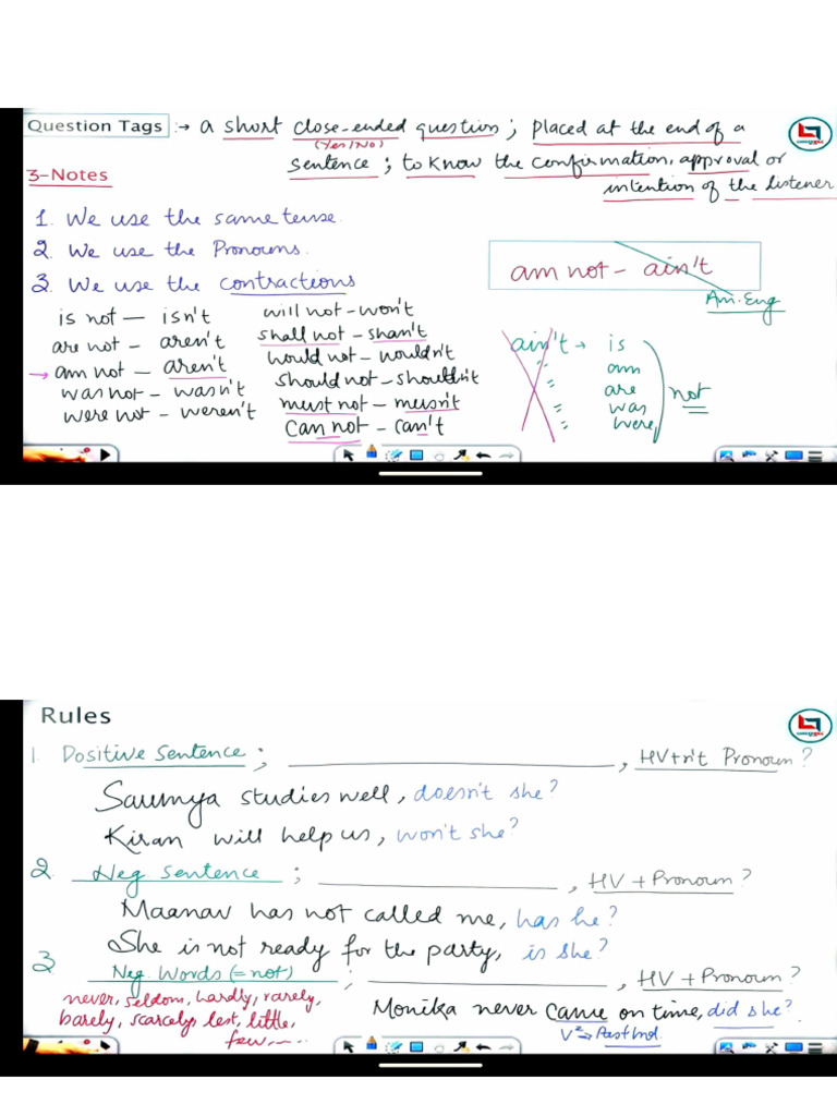 Question Tags | PDF