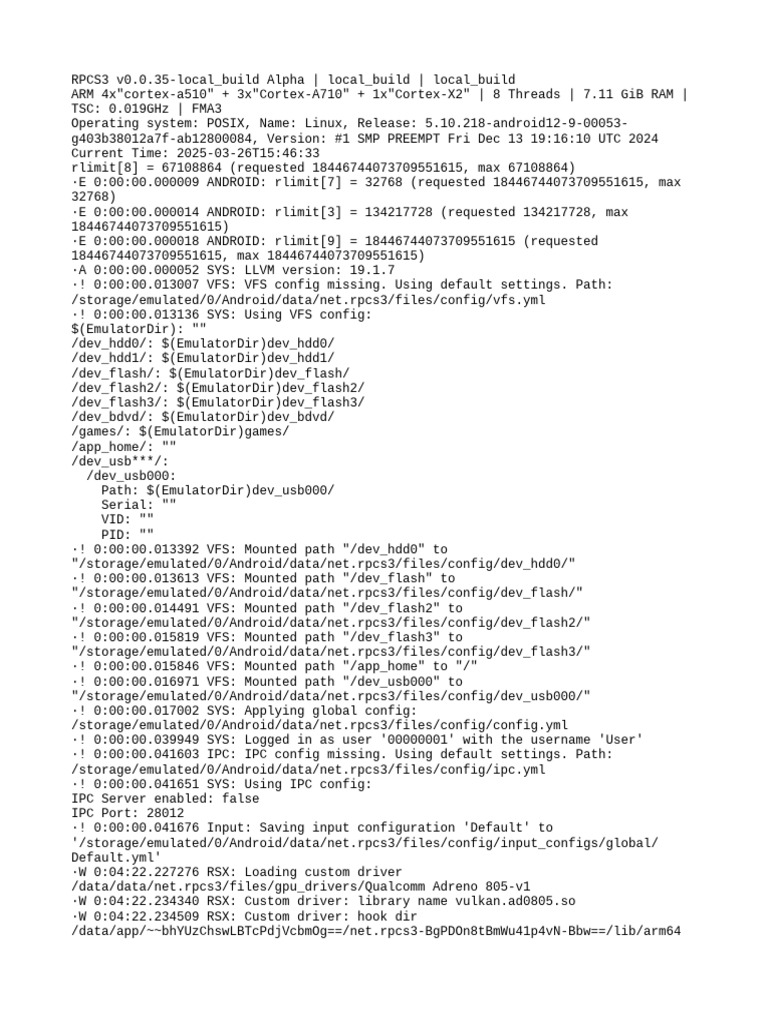 RPCS3 Old Log | PDF | Texture Mapping | Shader