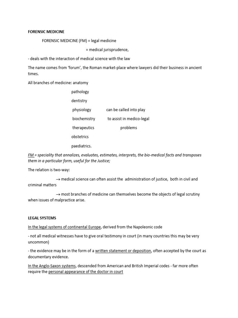 Understanding Forensic Medicine Basics | PDF | Decomposition | Death