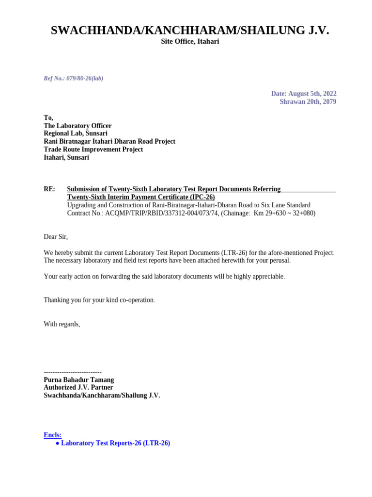 LTR-1 Submission Letter | PDF