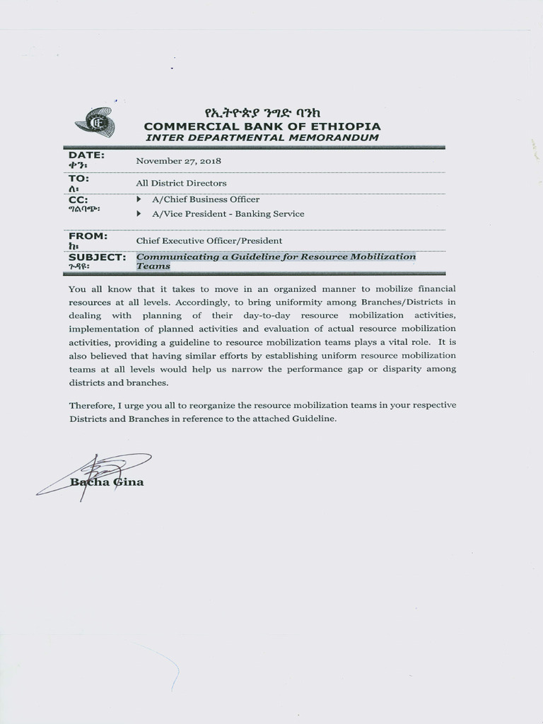 Guideline For Resource Mobilization | PDF