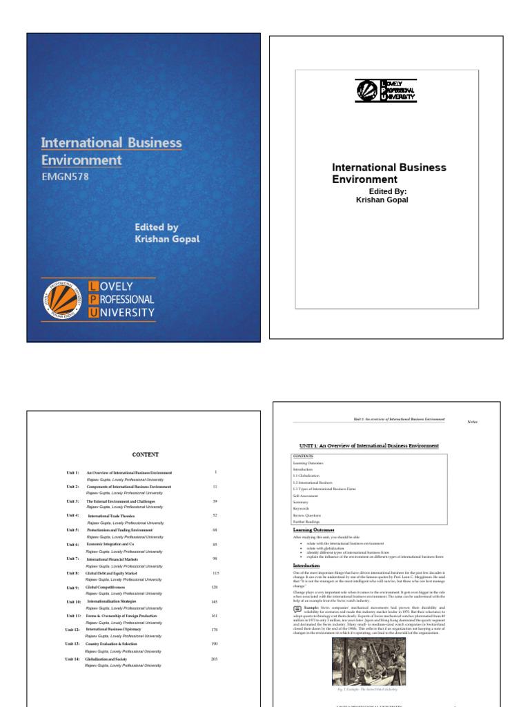 Globalization and International Trade Dynamics | PDF | Multinational ...