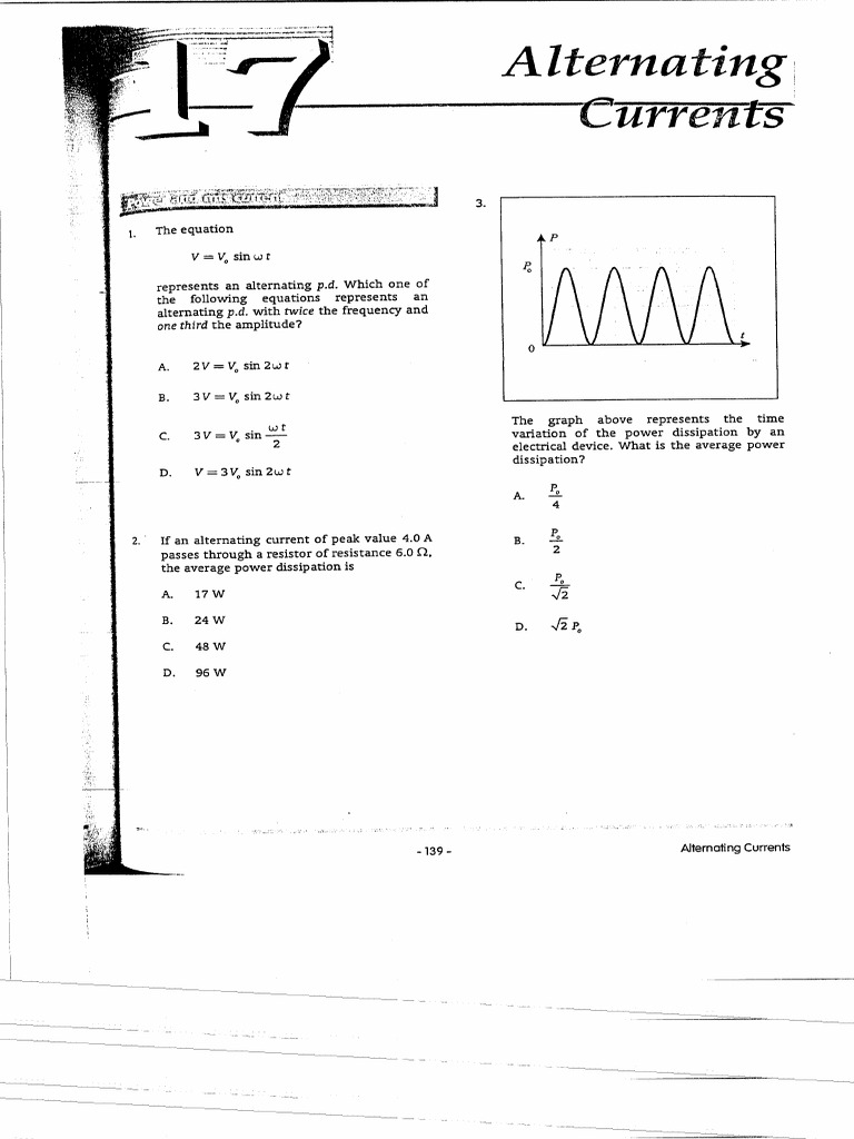 MC Alternating Current | PDF