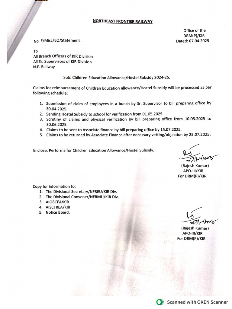 Children Education Allowance 2024-2025 | PDF