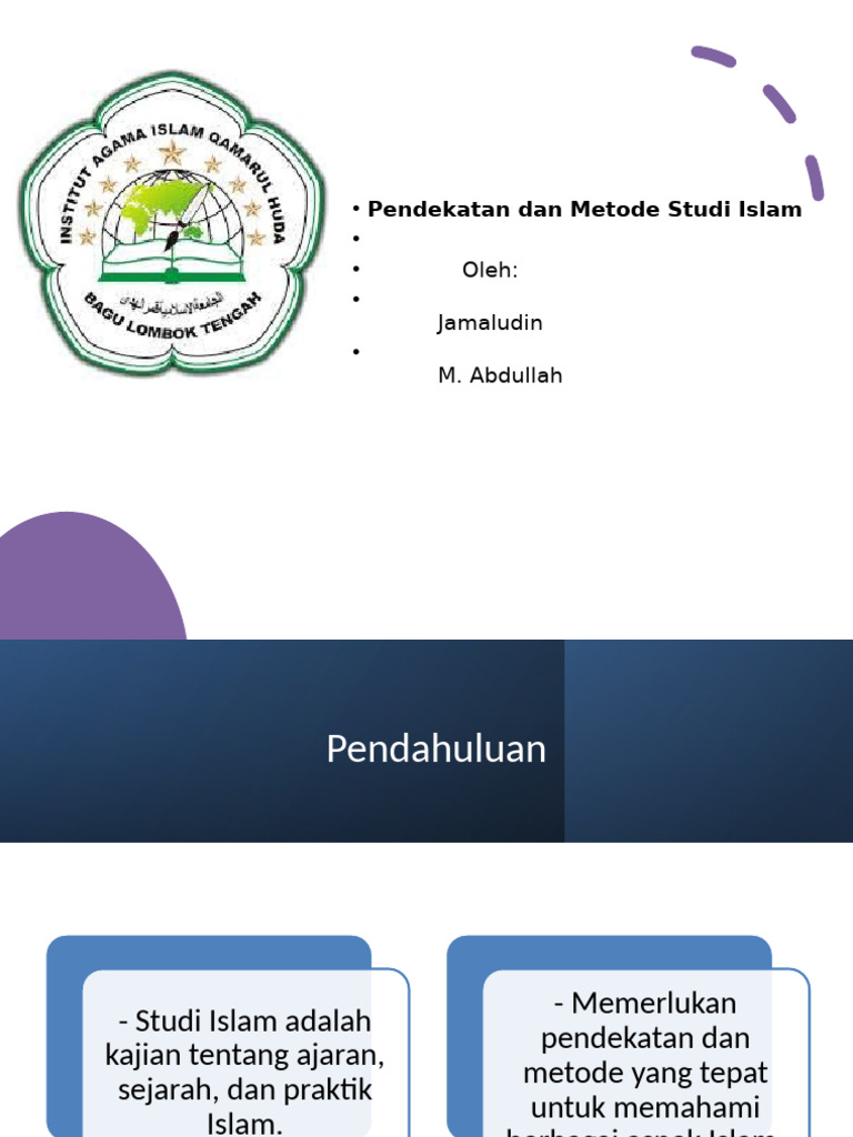 Pendekatan Dan Metode Studi Islam | PDF