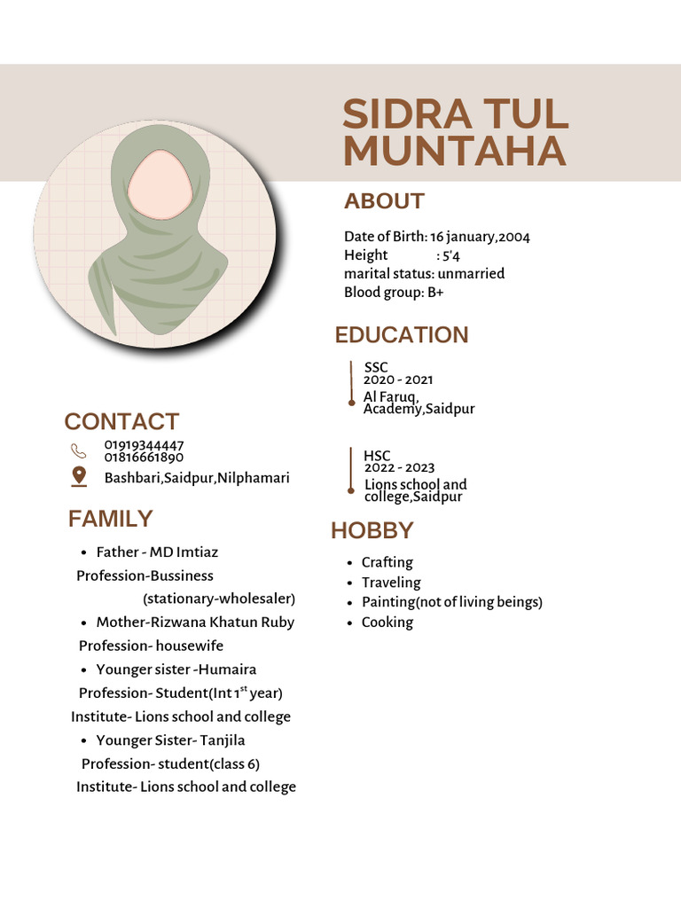 Grey Brown Simple Resume | PDF