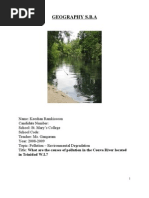 Geography Sample SBA | PDF | River | Rock (Geology)